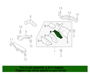 16546-ED000 - Air Filter 2007-2021 Nissan | Nissan Parts & Accessories ...