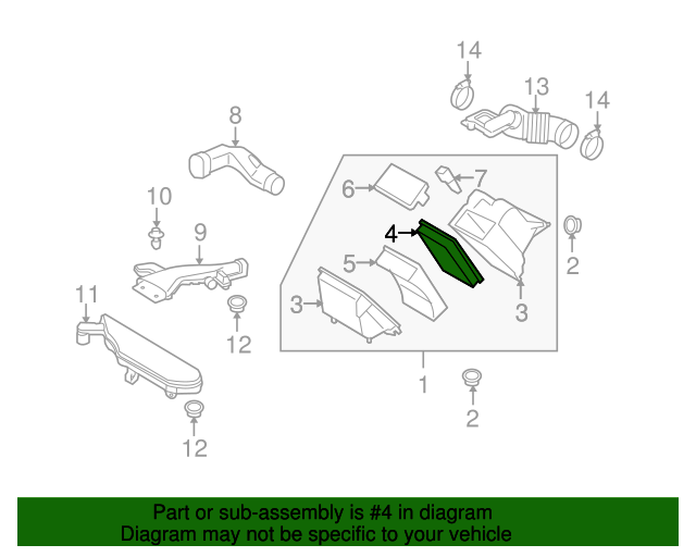 16546-ED000 - Air Filter 2007-2021 Nissan | AutoNationParts.com