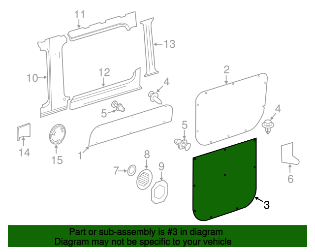 906-737-09-71-7J69 - Lower Trim Panel 2010-2013 Mercedes-Benz | MB ...