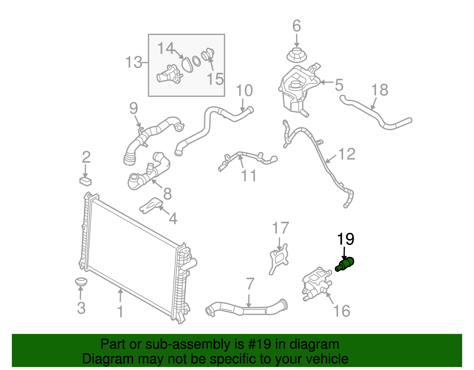 1997-2009 Ford Coolant Temp Sensor F8CZ-12A648-B | Miracle Ford Parts