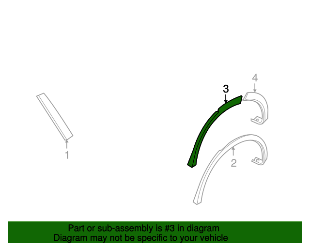 958-559-989-00-9B9 - Fender Flare 2011-2014 Porsche Cayenne | AutoNation Parts