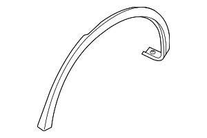 2011-2014 Porsche Cayenne Wheel Opening Molding 958-559-827-30-G2X | Gaudin Porsche Parts