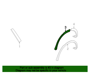 958-559-989-00-9B9 - Fender Flare 2011-2014 Porsche Cayenne ...