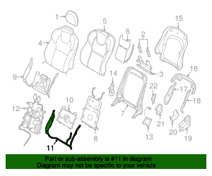 2017-2021 Volvo Lumbar Support 31498958 | TascaParts.com