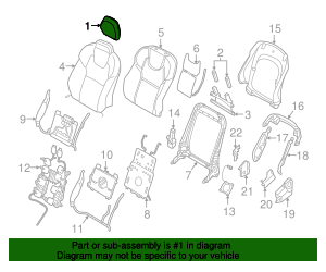 32206806 - Headrest - 2018 Volvo XC60 | Volvo OEM Parts Direct