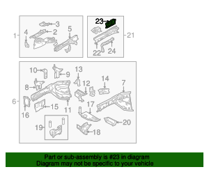 2012-2015 Mazda 5 Fender Mtg Bkt - Driver's Side (LH) C513-54-1E0 ...