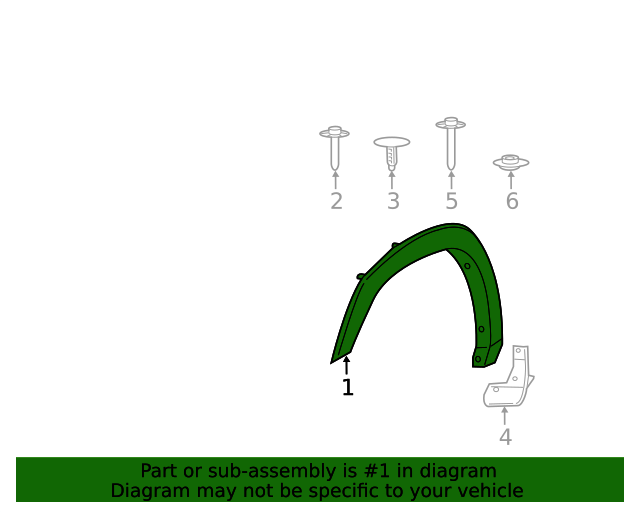 2019 Ram 1500 Wheel Flare 6FX90TZZAD | TascaParts.com