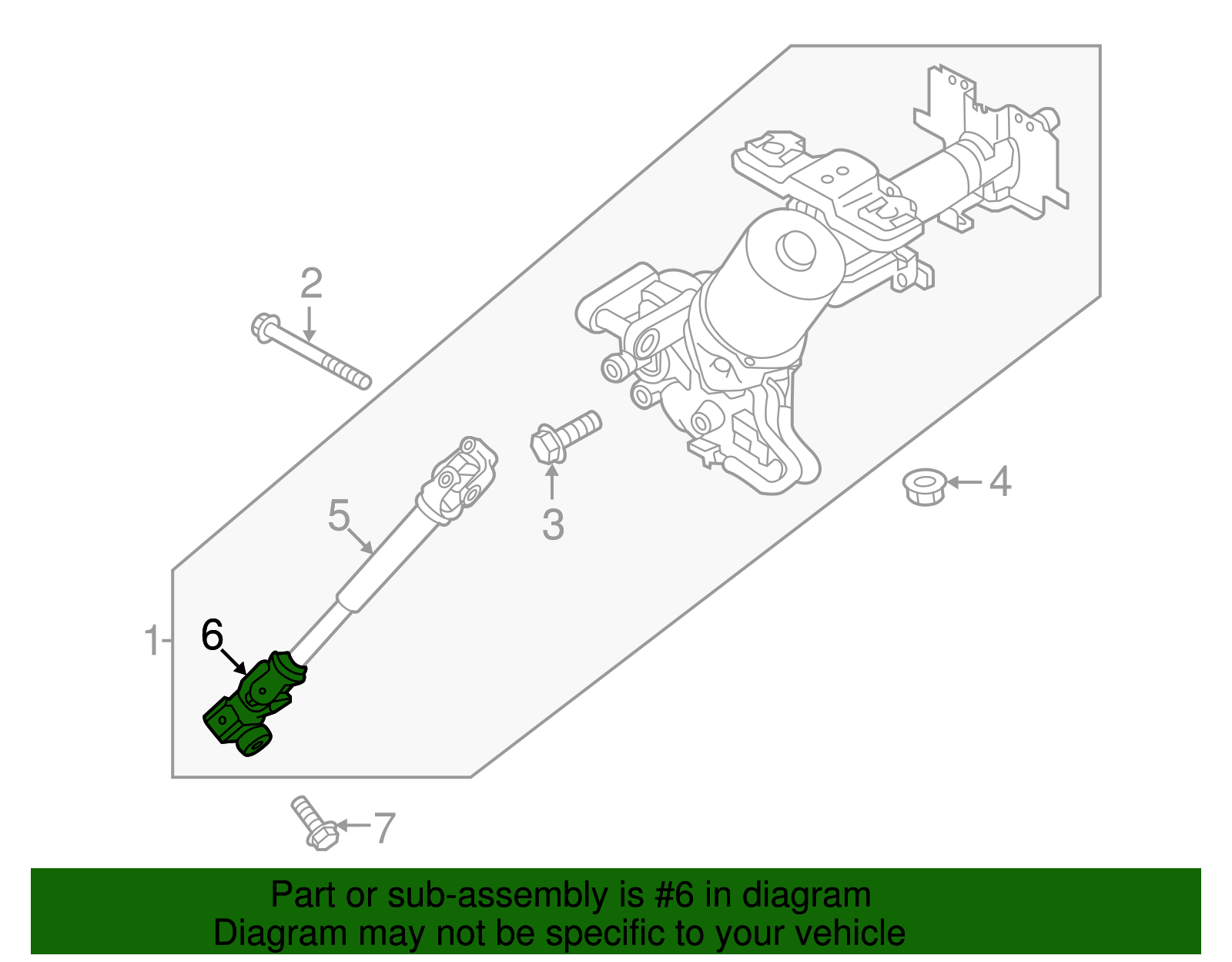2012-2019 Nissan Steering Shaft Universal Joint (Lower) 48080-1HK0A ...