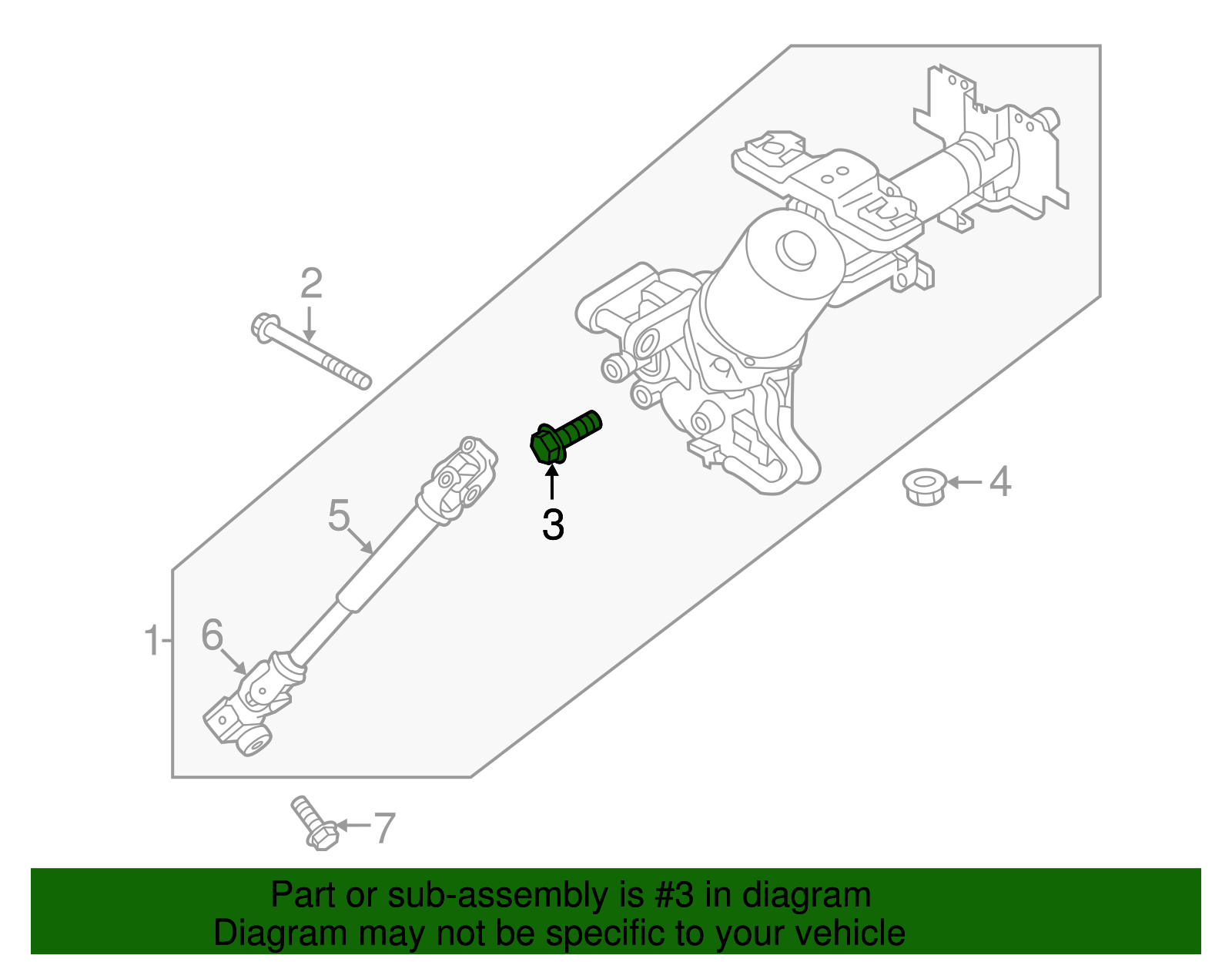 48935-3U010 - Shaft & Joint Upper Bolt - 2007-2025 Nissan | Nissan OEM ...
