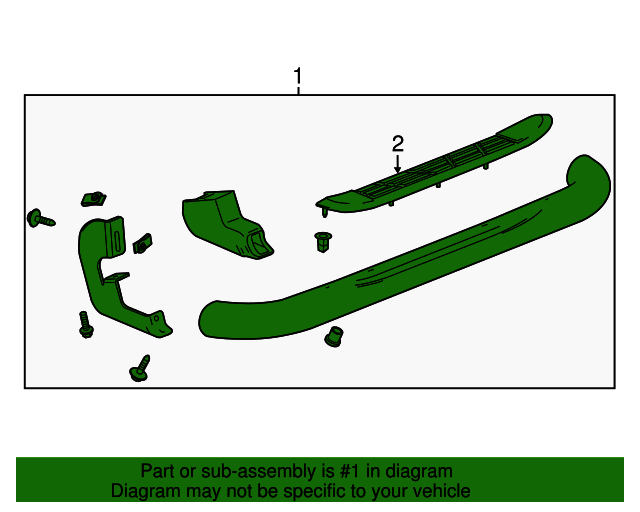 20990097 - Running Board Step - 2007-2013 GM | World Parts Direct