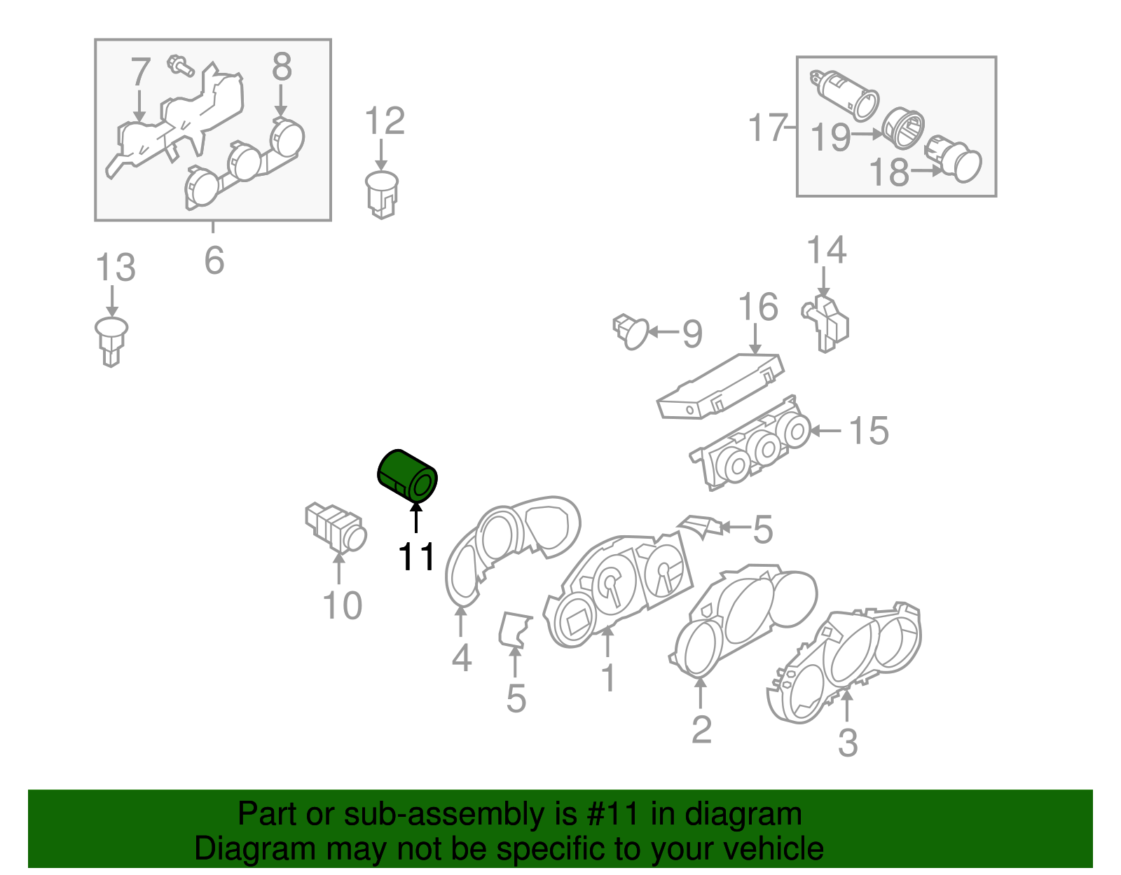 2009-2024 Nissan Power Switch 25151-1LB0A | My Nissan Part