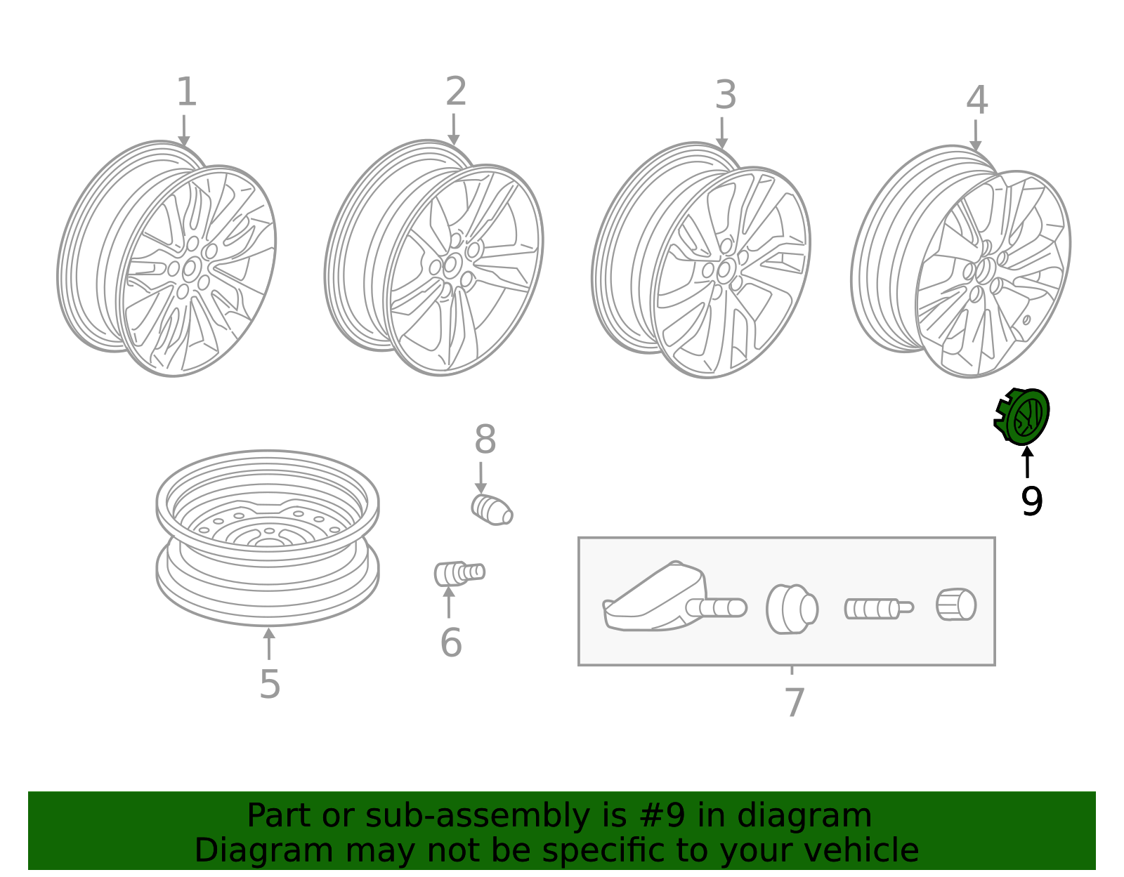 44732-TK8-A01 - 2014-2025 Honda - Cap Assembly Aluminum Wheel Center ...