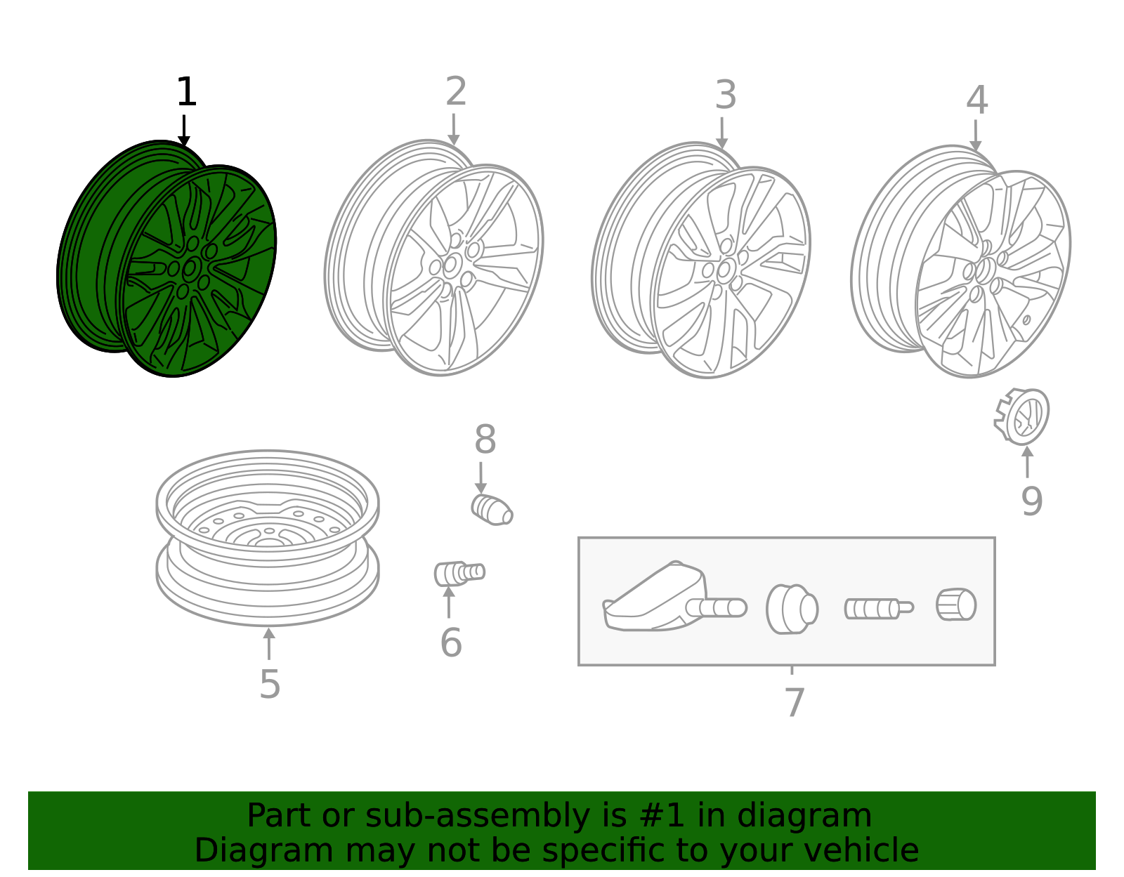 2021-2022 Honda Odyssey W Disk (18X7 1 2J) 42700-THR-A81 | Retail ...