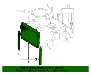 1995-2004 Toyota Tacoma Radiator 16410-AZ025 | OEM Parts Online