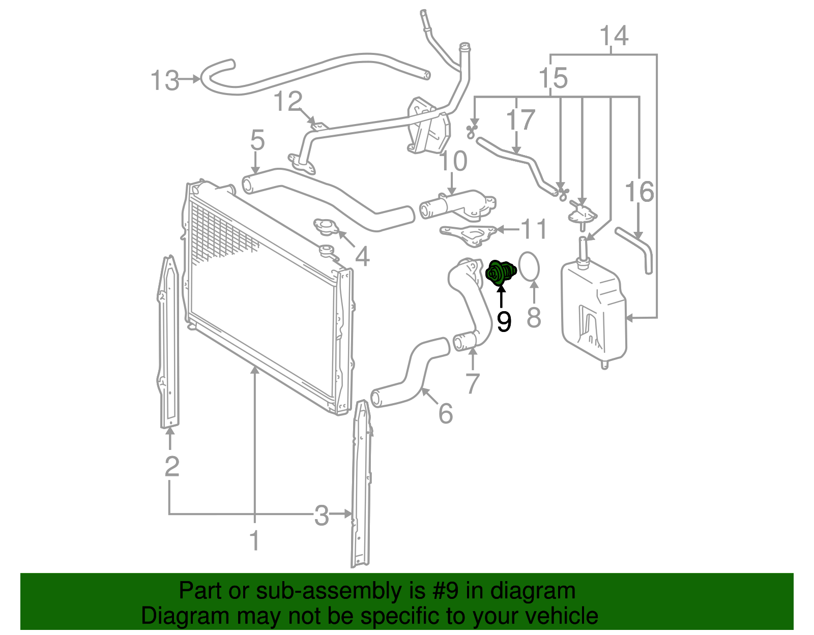 90916-03075 - Engine Coolant Thermostat 1988-2004 Toyota | Longo Toyota ...