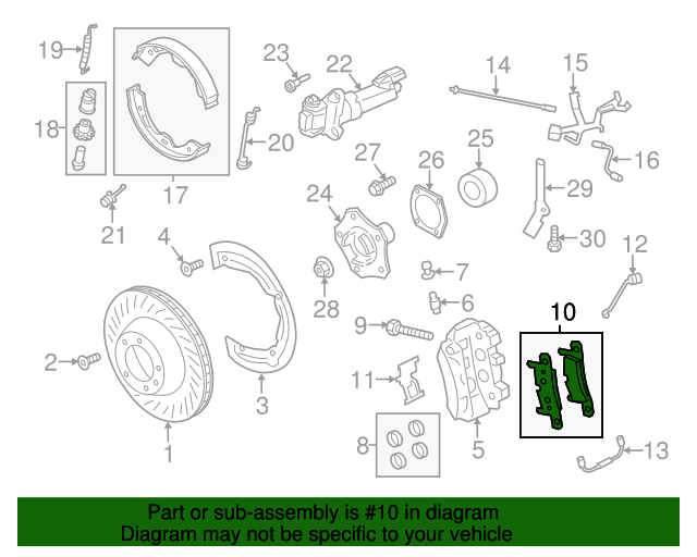 2019-2024 Porsche 1 Set Of Brake Pads Rear 9Y0-698-451-AD | Sunset ...