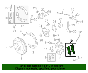 2019-2024 Porsche 1 Set Of Brake Pads Rear 9Y0-698-451-AD | Rick Hill ...