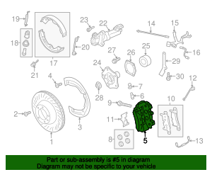 2017-2024 Porsche Caliper 9P1-615-124-N | Gaudin Porsche Parts