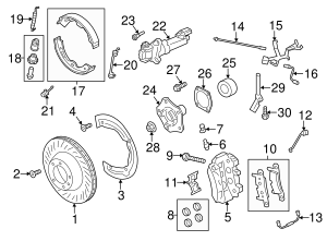 2019-2024 Porsche 1 Set Of Brake Pads Rear 9Y0-698-451-AD | Sunset ...