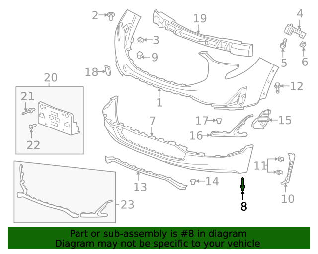 2018-2020 GM Multi-Purpose Rivet 11562139 | TascaParts.com
