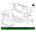 84709614 - Passenger Side Front Bumper Fascia Guide 2018-2021 GMC ...