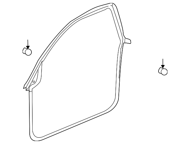 2006-2009 Pontiac G6 F (S)Weatherstrip 20779371 GM | GMPartsDirect.com