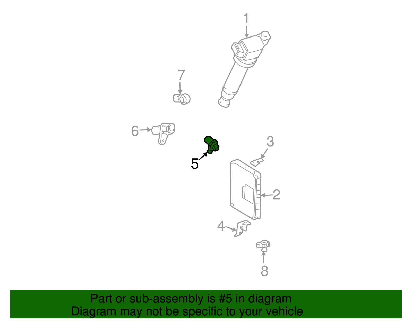 1997-2015 Toyota Camshaft Position Sensor 90080-19014 | Toyota Parts Center