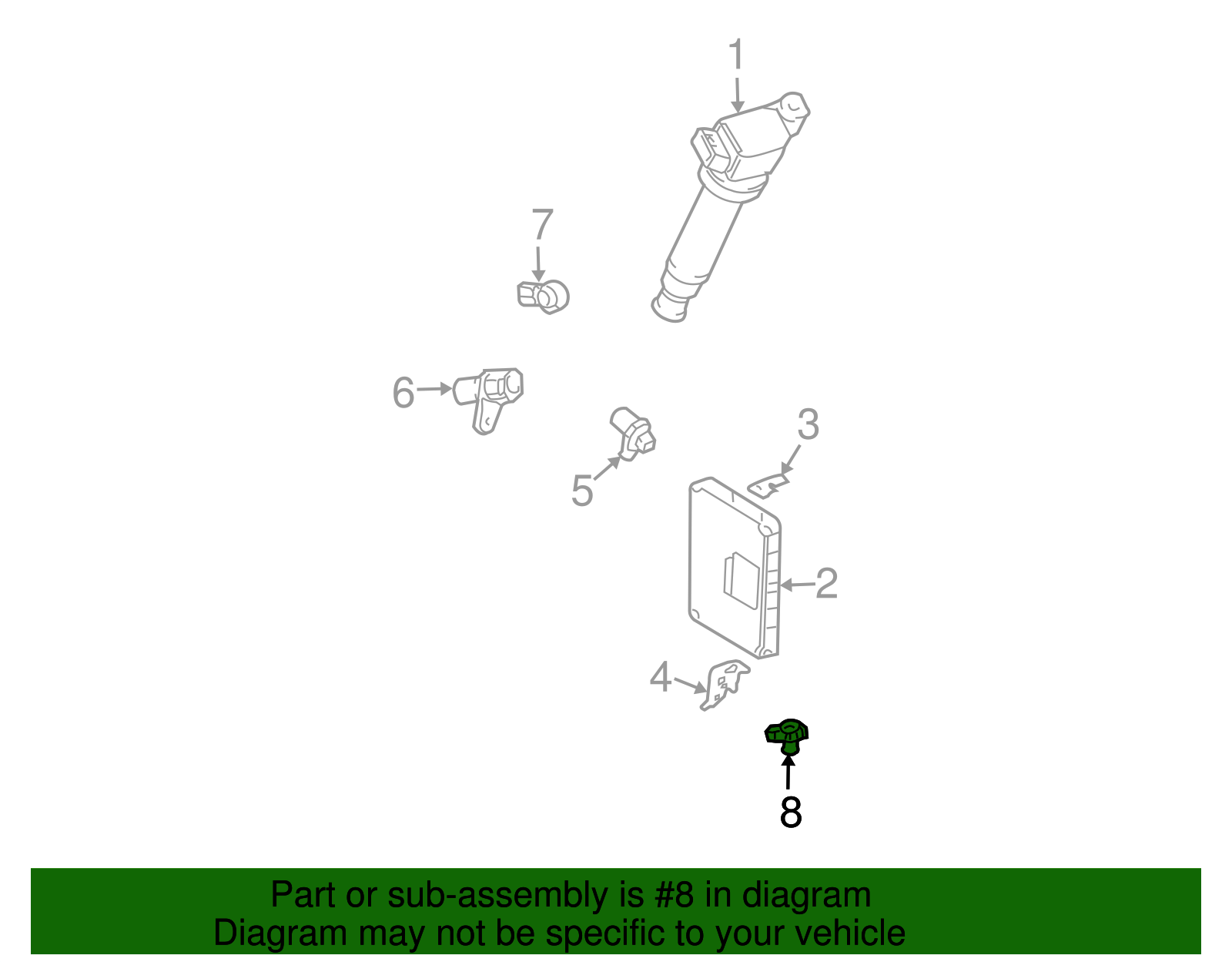 2000-2008 Toyota Pressure Sensor 89461-0C010 | Toyota Parts Center