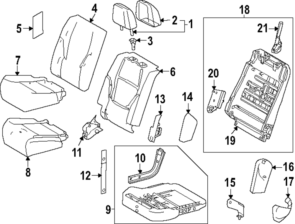 2024 Toyota Tacoma 2024 Toyota Tacoma - Seat Frame 71015-AK010 | Sparks Parts