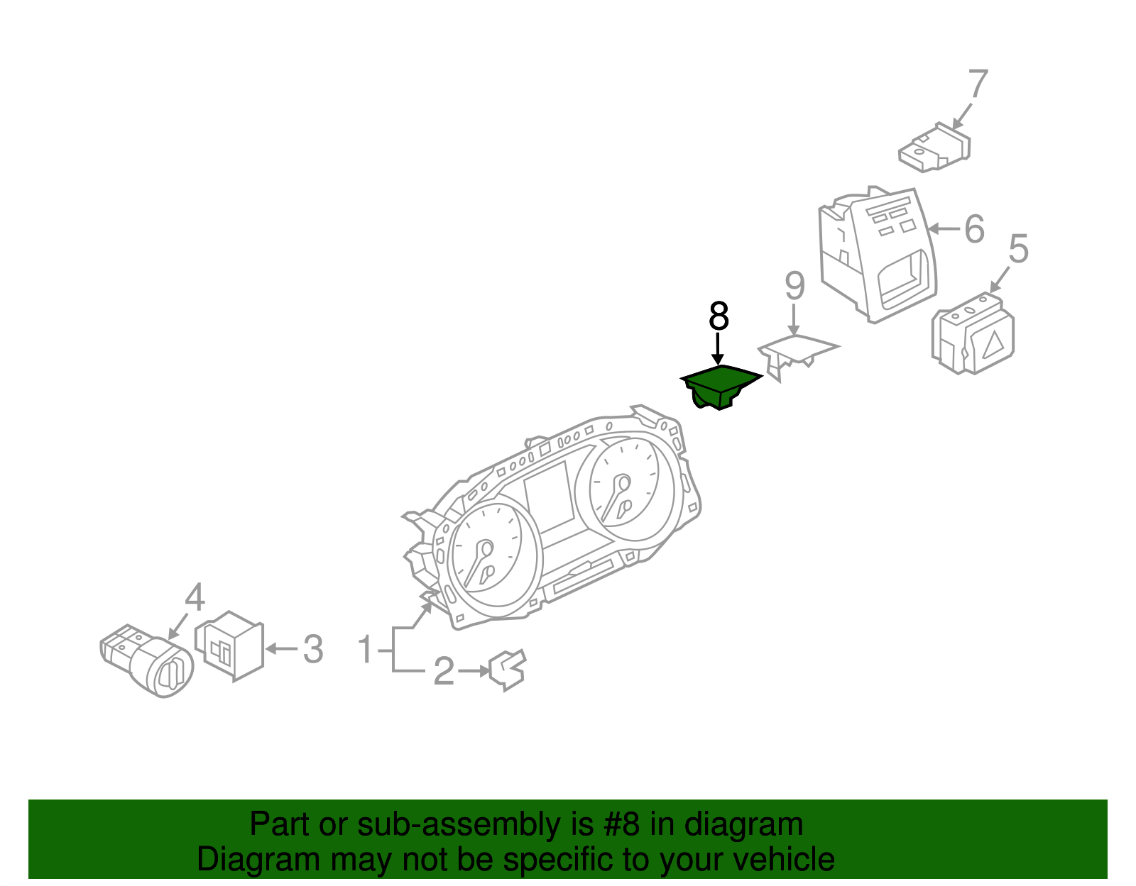 2015-2021 Volkswagen Sunlight Sensor 5G0-907-451-C | OEM VW Parts Haus