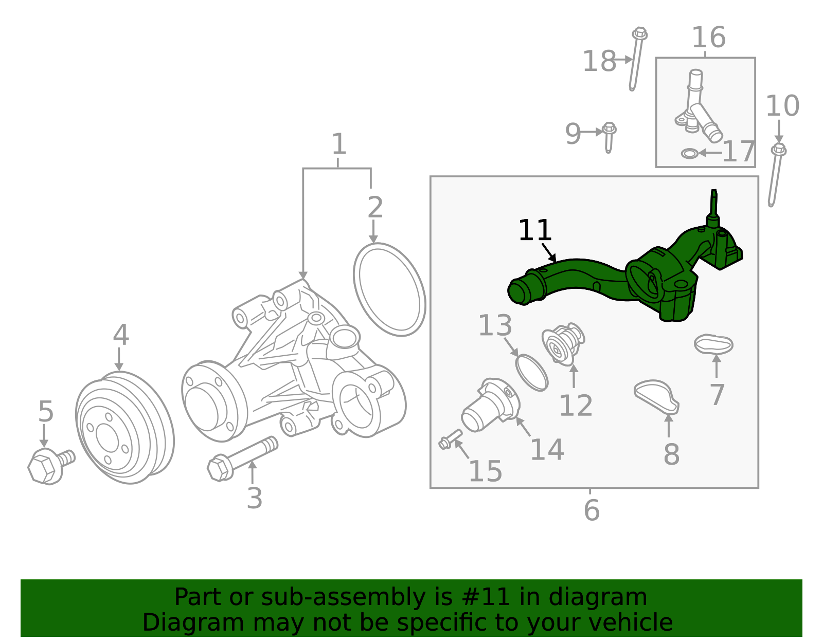2015-2025 Ford Motorcraft™ Engine Coolant Outlet Flange RH-232 | OEM ...