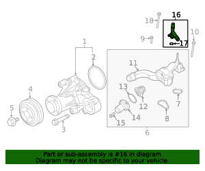 ML3Z-18663-A - Water Pipe 2021-2025 Ford F-150 | Big 3 Auto Parts