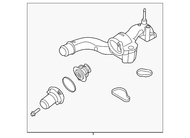 2021-2025 Ford F-150 Thermostat Housing ML3Z-8A586-B | OEM Parts Online