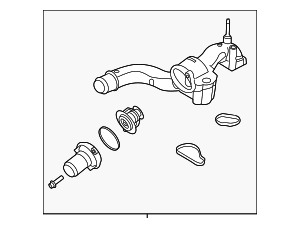 2021-2023 Ford F-150 Thermostat Housing ML3Z-8A586-B | OEM Parts Online