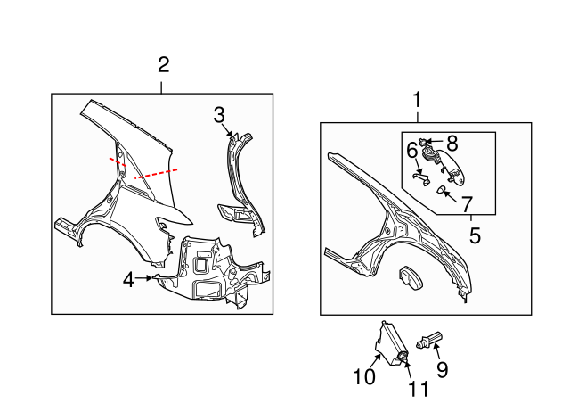 84656-AR000 - Lock Actuator Nut 2002-2020 Infiniti | INFINITI Parts ...