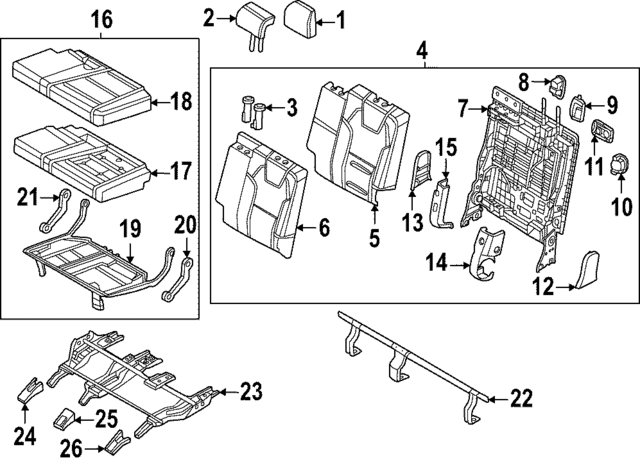 2023-2024 Kia Telluride Lower Mount 89AE0-S9500 | TascaParts.com