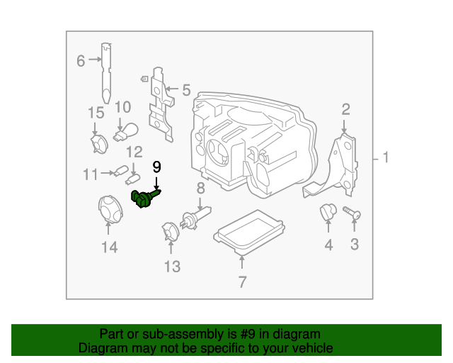Genuine Corner Lamp Bulb for 2005-2009 Land Rover | Land Rover Part ...