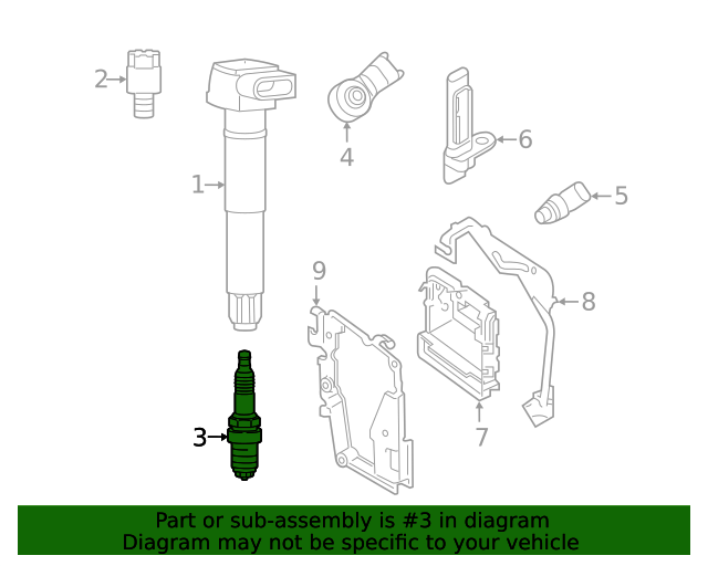 2017-2023 Porsche Spark Plug 9A7-905-601-00 | OEM Parts Online