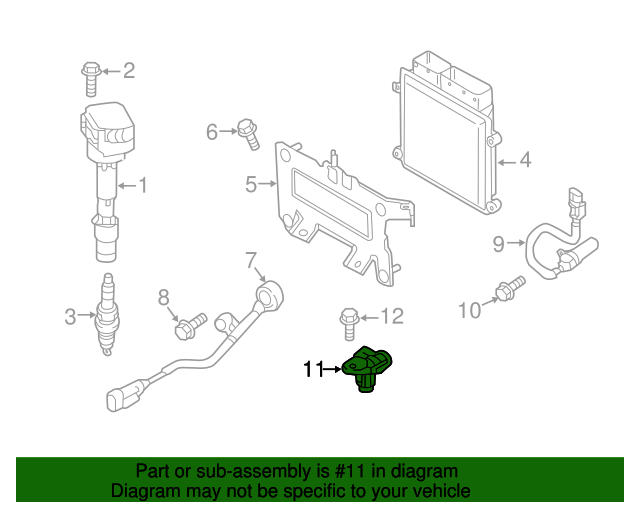 39350-2E200 - Engine Camshaft Position Sensor 2017-2021 Hyundai ...