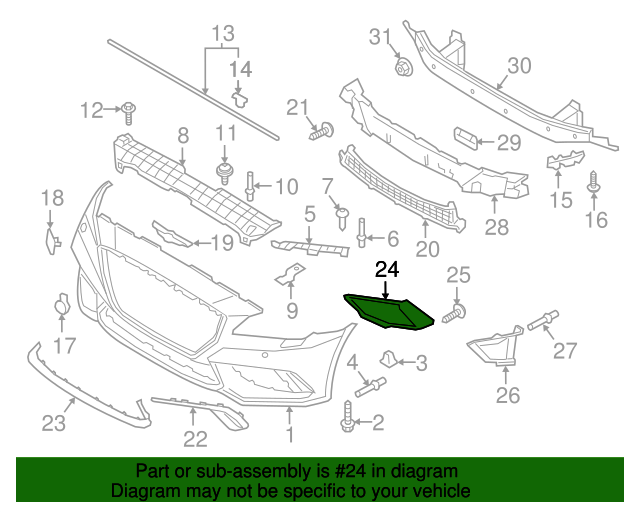 2018-2020 Genesis G80 End Cap 86568-B1800 | World OEM Parts Hyundai