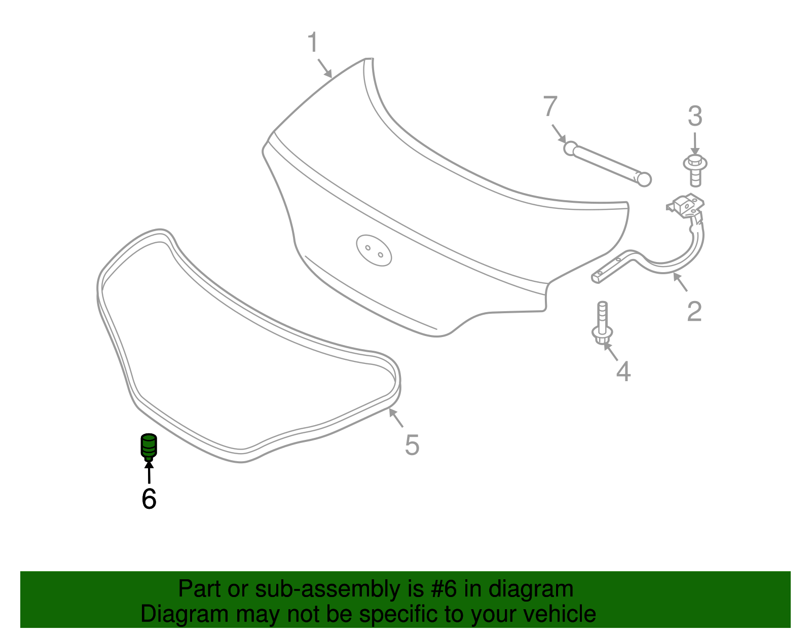1993-2019 Hyundai Hood Bumper 81738-1E000 | Gary Rome Hyundai