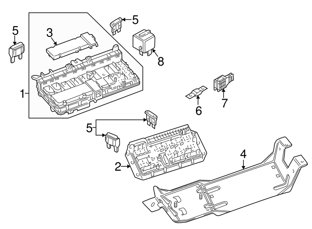 YWB000060 - Accessory Power Relay 2003-2009 Land Rover Range Rover ...