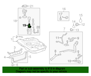 23220-0V150 - Electric Fuel Pump 2013-2018 Lexus ES300h ...