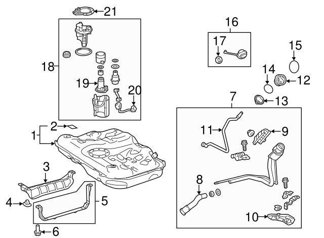 23220-0V150 - Electric Fuel Pump 2013-2018 Lexus ES300h ...