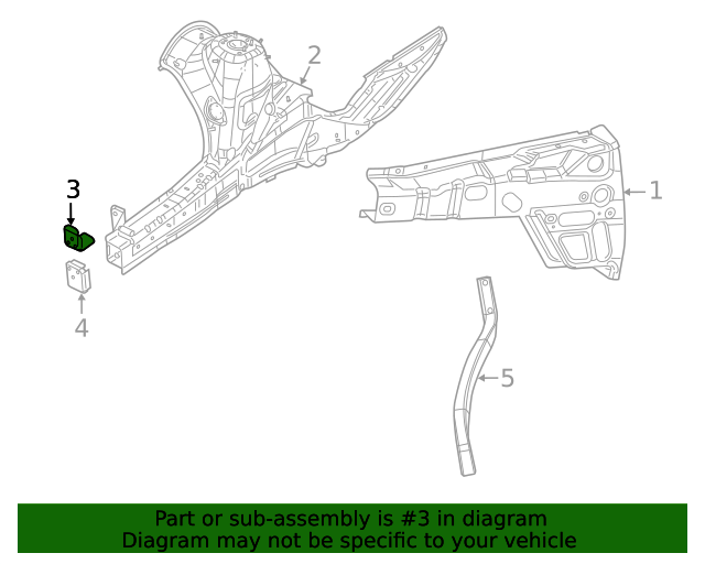 2011-2019 Mopar Rail Front Reinforcement 68048927ab | TascaParts.com