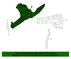 2013-2020 Mopar Side Rail 68251649AC | TascaParts.com