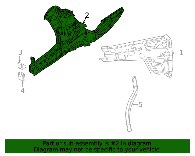2011-2021 Mopar Side Rail 68224808aa | TascaParts.com