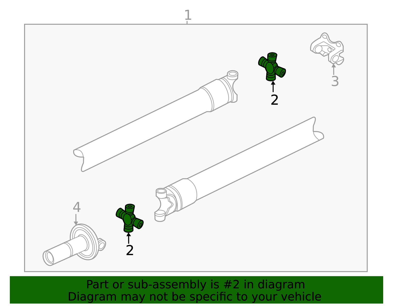 2010-2025 Ford Universal Joints 3G3Z-4635-B | Retail Performance Auto Parts