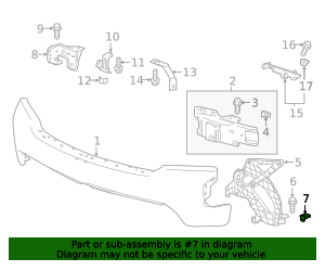 2022-2023 Chevrolet Silverado 1500 Multi-Purpose Nut 11548587 GM ...