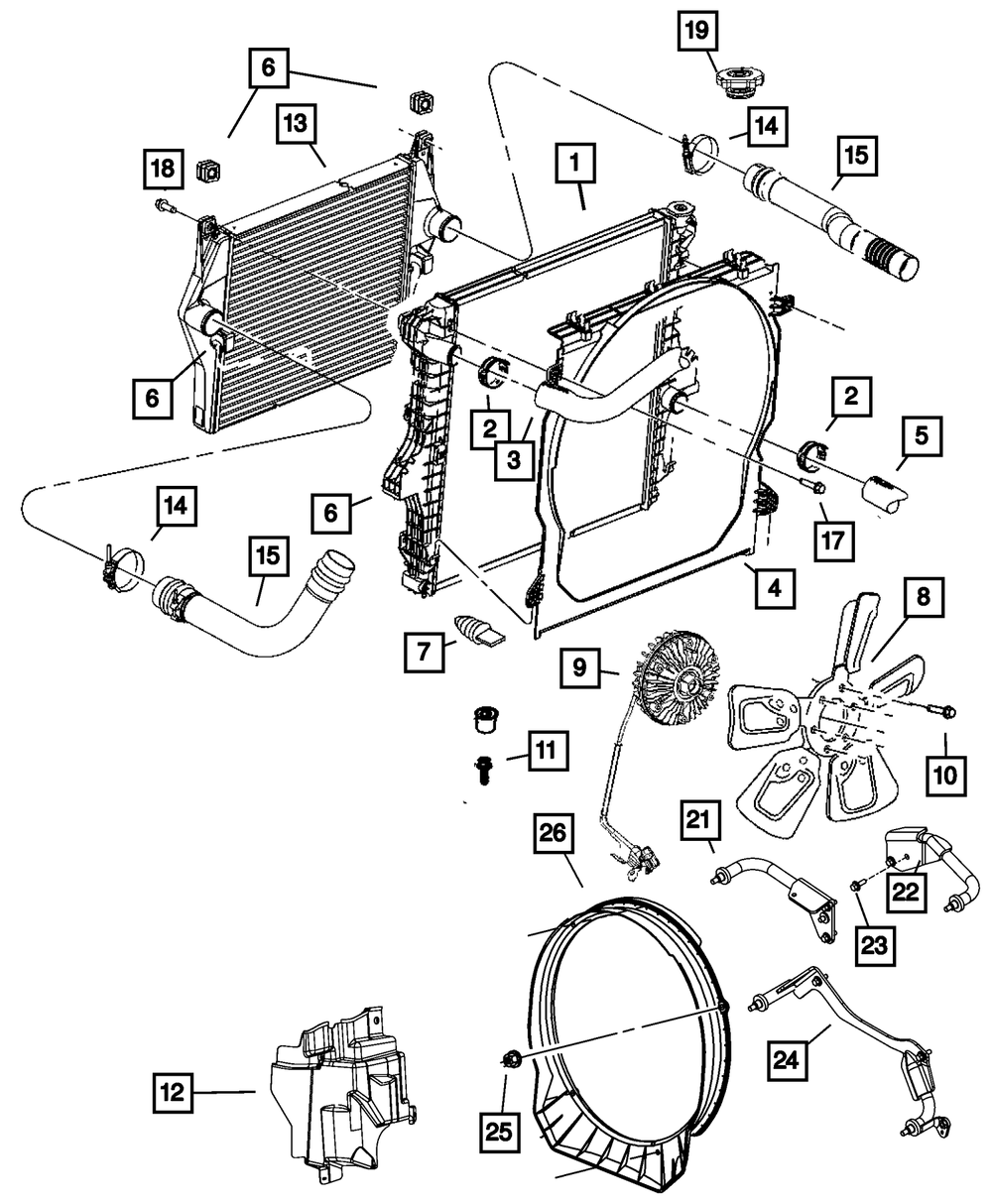 2004-2010 Dodge Fan Drive 55056990AC | Mopar eStore